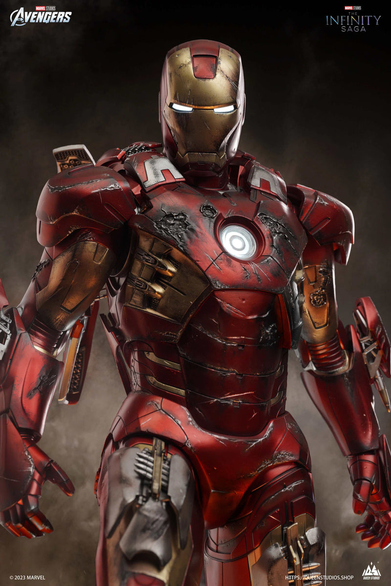 PRE-ORDER: IRON MAN MARK 7 BATTLE DAMAGED VERSION 1/3 SCALE STATUE ...